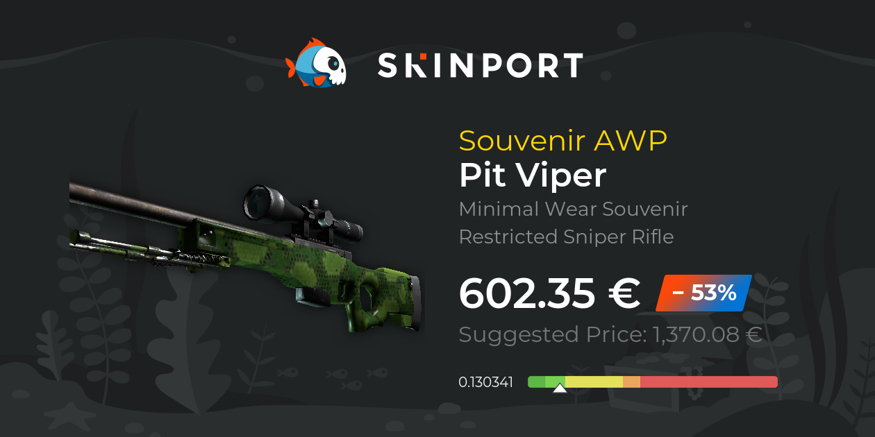 Souvenir AWP | Pit Viper (Minimal Wear) - Counter-Strike 2 - Skinport