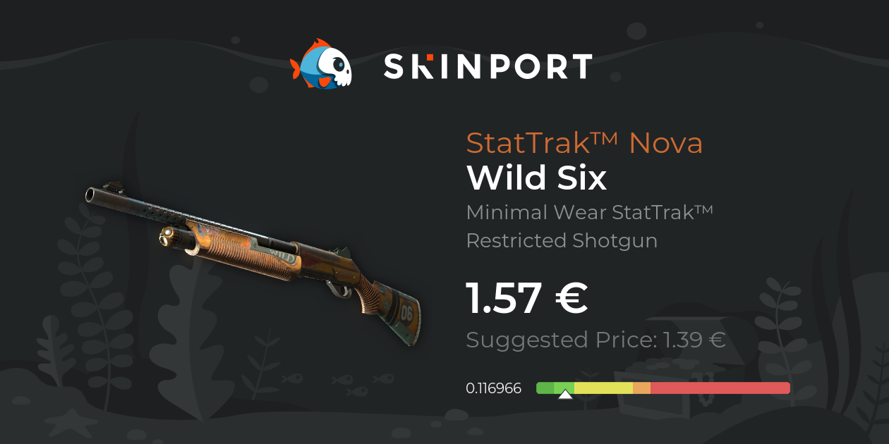 StatTrak™ Nova | Wild Six (Minimal Wear) - Counter-Strike 2 - Skinport