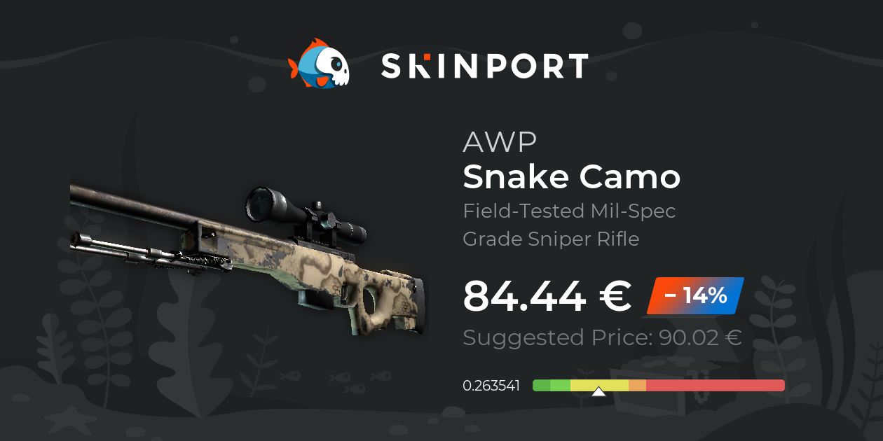 AWP | Snake Camo (Field-Tested) - CS:GO - Skinport