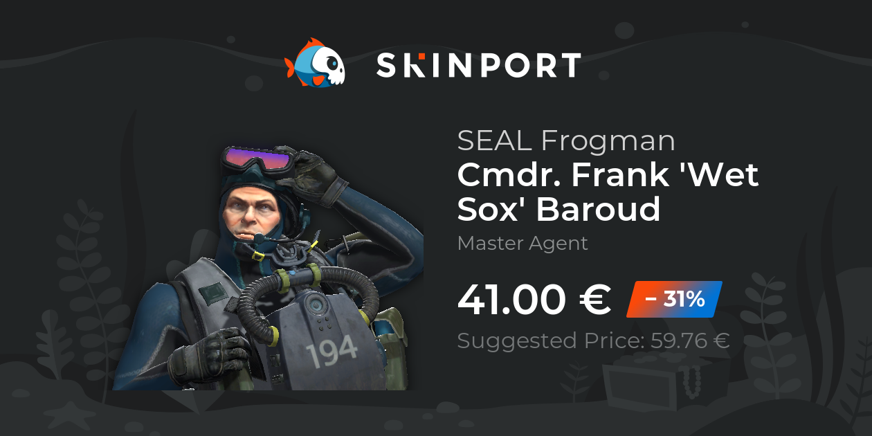Cmdr. Frank 'Wet Sox' Baroud | SEAL Frogman - CS2 - Skinport