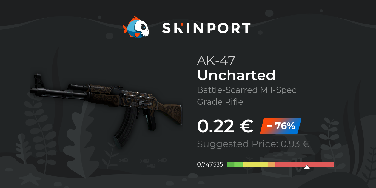 AK-47 | Uncharted (Battle-Scarred) - Counter-Strike 2 - Skinport