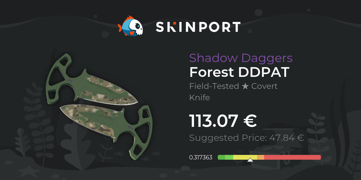 Shadow Daggers | Forest DDPAT (Field-Tested) - Counter-Strike 2 - Skinport