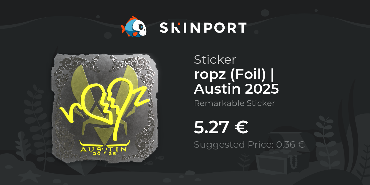Sticker | ropz (Foil) | Austin 2025 - Counter-Strike 2 - Skinport