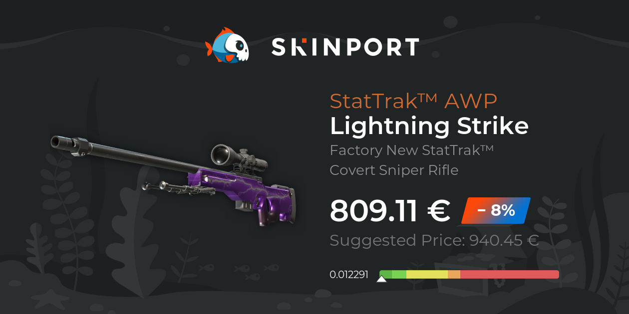 StatTrak™ AWP | Lightning Strike (Factory New) - Counter-Strike 2 ...