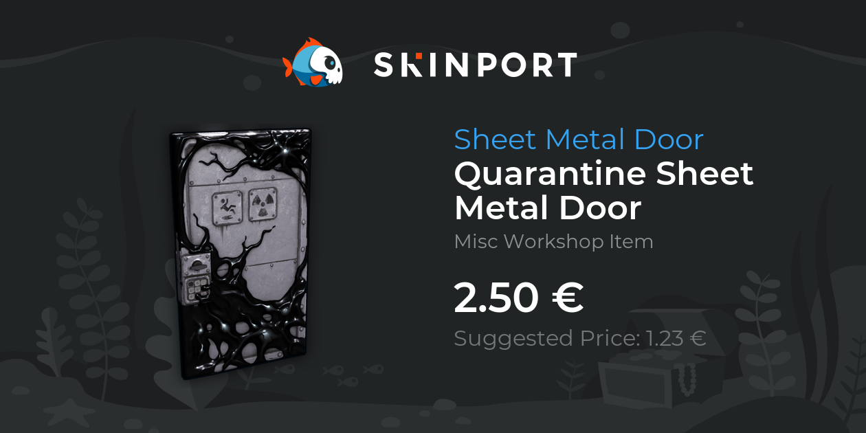 Quarantine Sheet Metal Door - Rust - Skinport