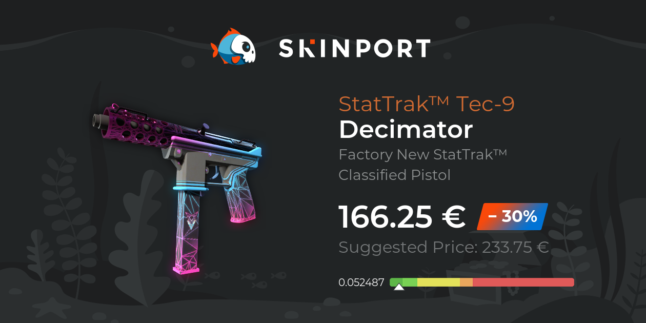 Tec-9 (StatTrak™) | Massacreur (Neuve) - Counter-Strike 2 - Skinport