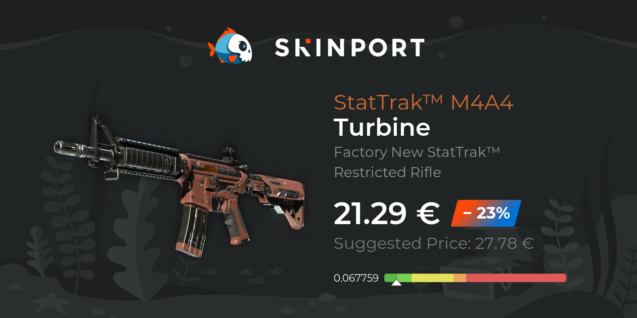 StatTrak™ M4A4 | Turbine (Factory New) - Counter-Strike 2 - Skinport