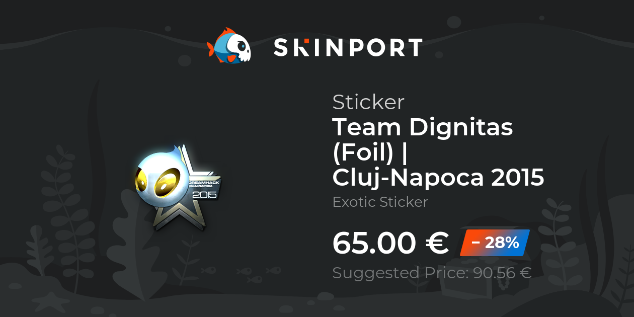 Sticker | Team Dignitas (Foil) | Cluj-Napoca 2015 - Counter-Strike 2 ...