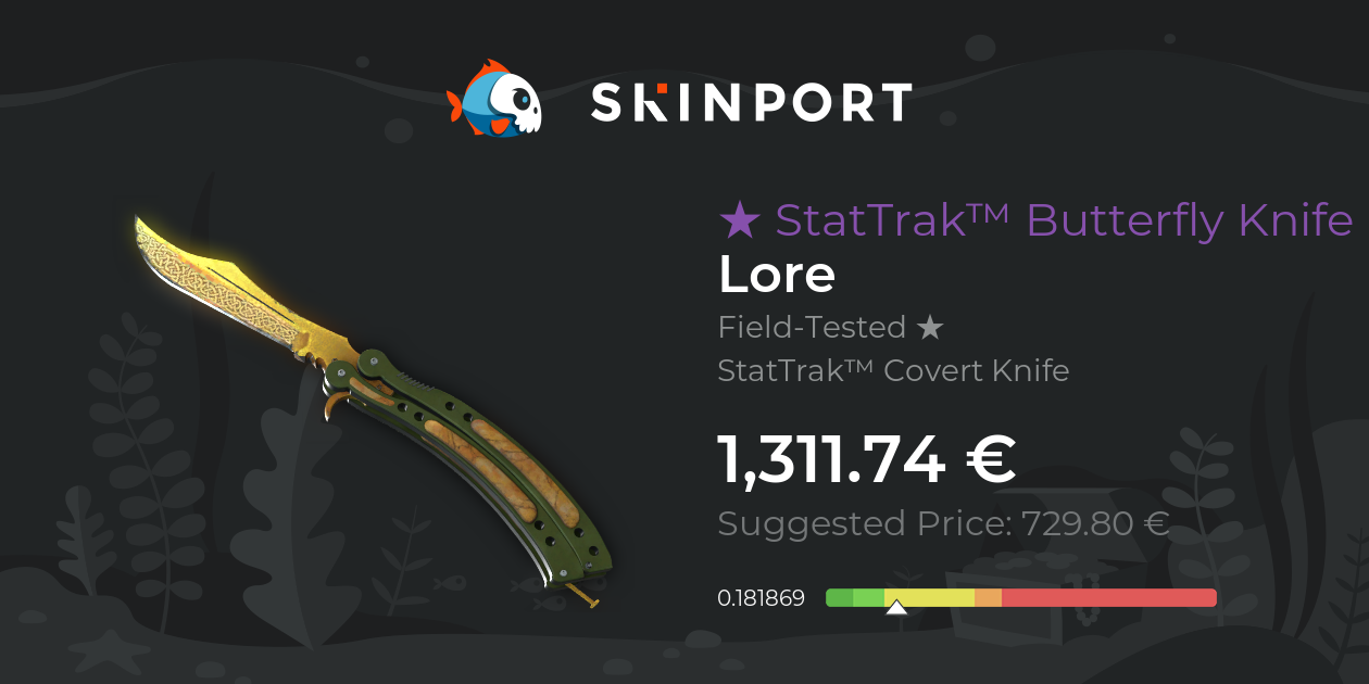 StatTrak™ Butterfly Knife | Lore (Field-Tested) - Counter-Strike 2 ...