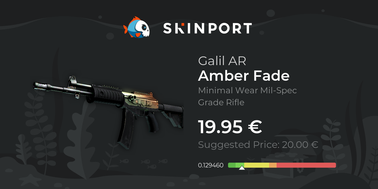 Galil AR | Amber Fade (Minimal Wear) - Counter-Strike 2 - Skinport
