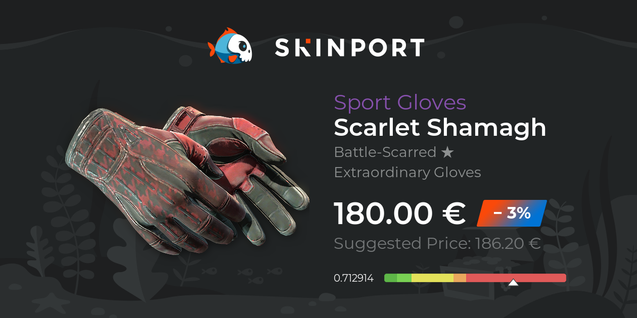Sport Gloves | Scarlet Shamagh (Battle-Scarred) - Counter-Strike 2 ...