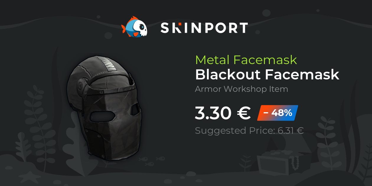 Blackout Facemask - Rust - Skinport