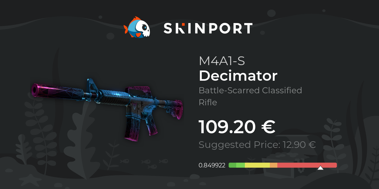 M4A1-S | Decimator (Battle-Scarred) - Counter-Strike 2 - Skinport