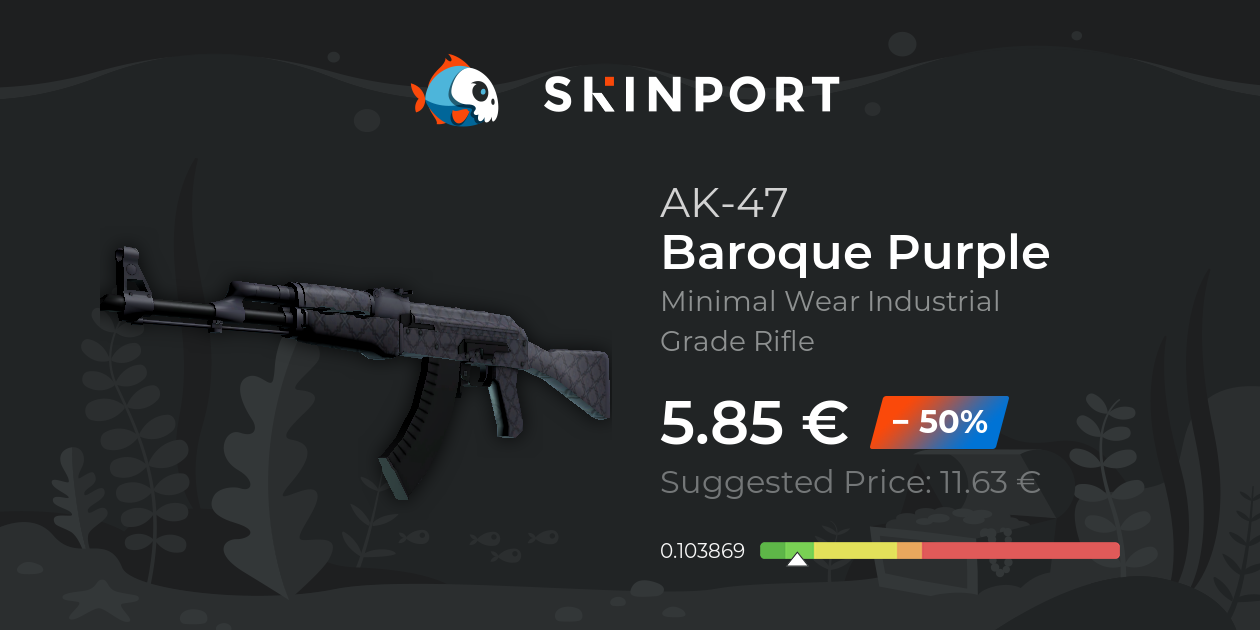 AK-47 | Baroque Purple (Minimal Wear) - CS2 - Skinport