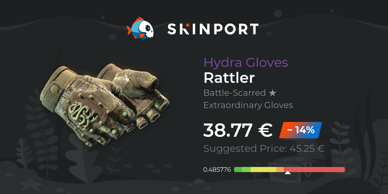 Hydra Gloves | Rattler (Battle-Scarred) - Counter-Strike 2 - Skinport