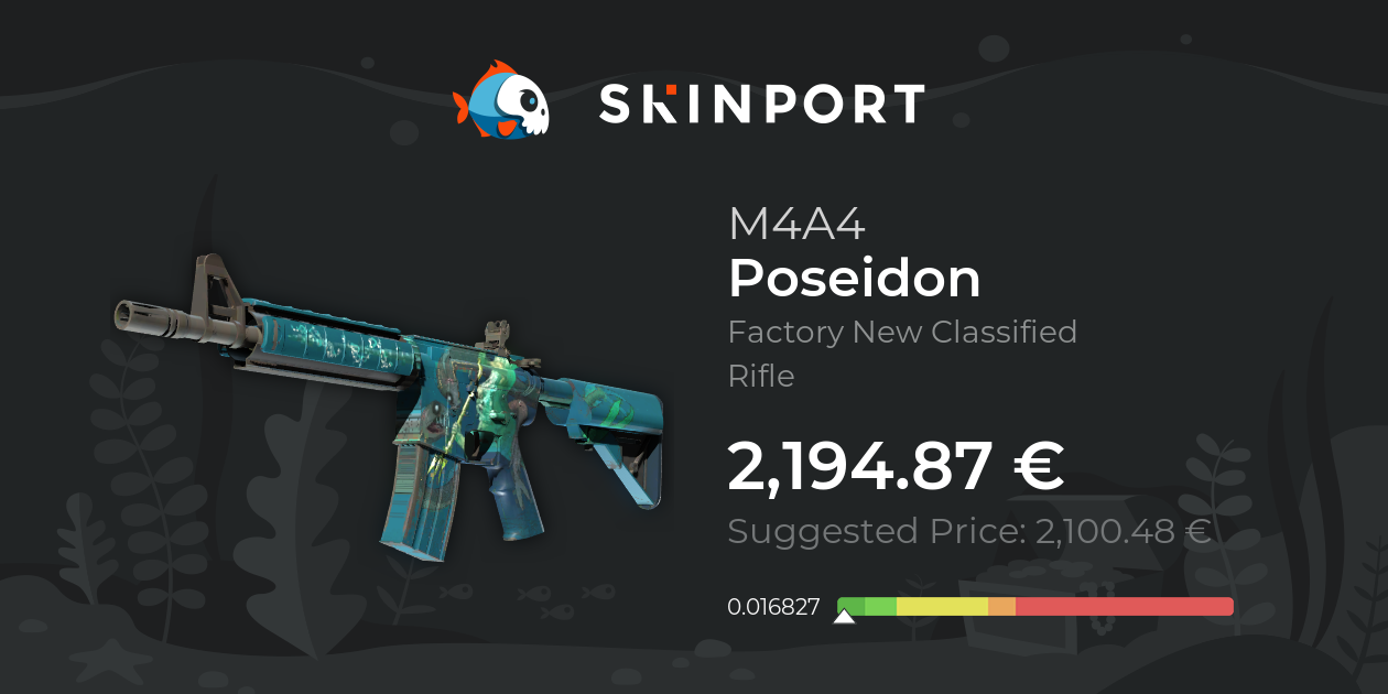 M4A4 | Poseidon (Factory New) - Counter-Strike 2 - Skinport