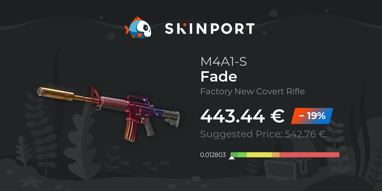 M4A1-S | Fade (Factory New) - Counter-Strike 2 - Skinport