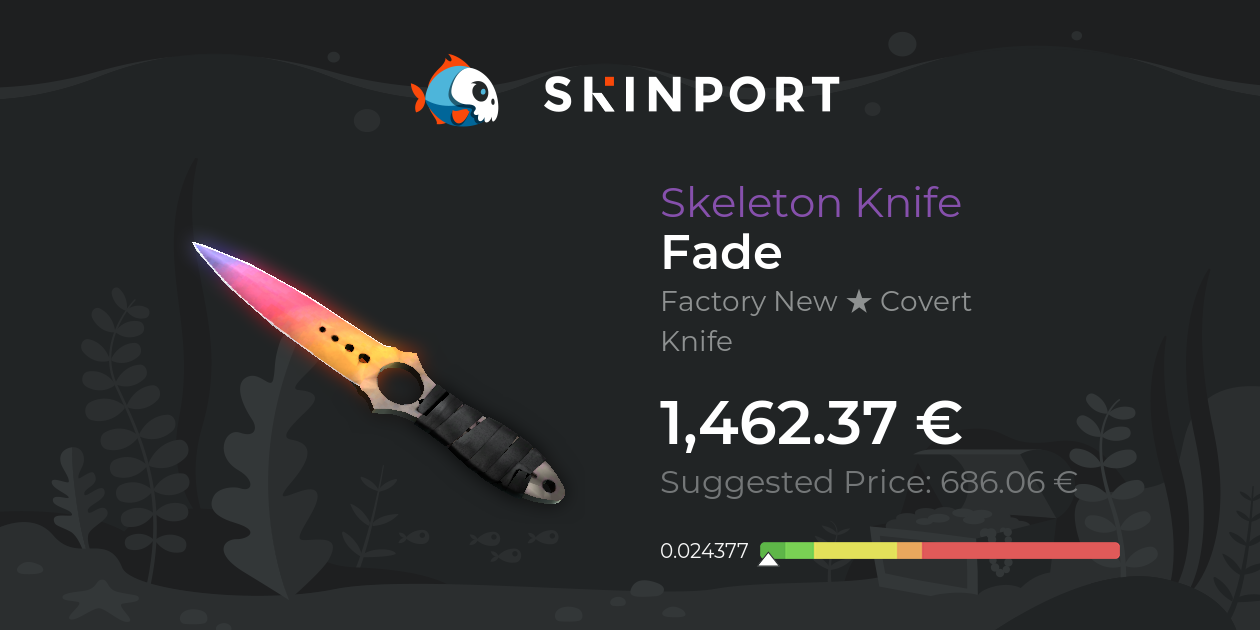 Skeleton Knife | Fade (Factory New) - CS2 - Skinport