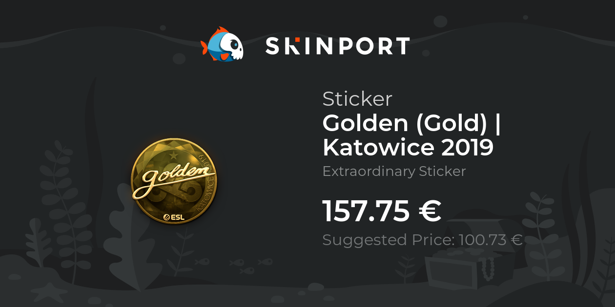 Sticker | Golden (Gold) | Katowice 2019 - Counter-Strike 2 - Skinport