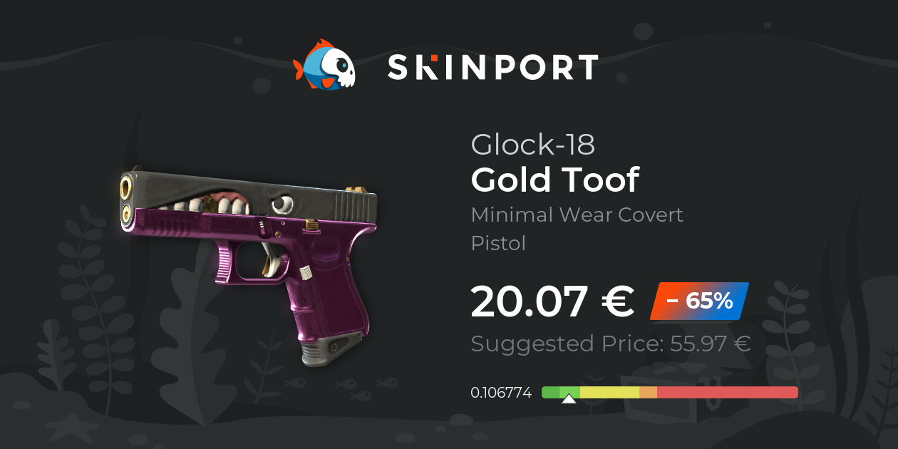 Glock-18 | Gold Toof (Minimal Wear) - Counter-Strike 2 - Skinport