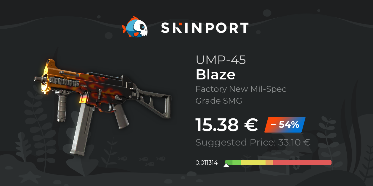 UMP-45 | Blaze (Factory New) - Counter-Strike 2 - Skinport