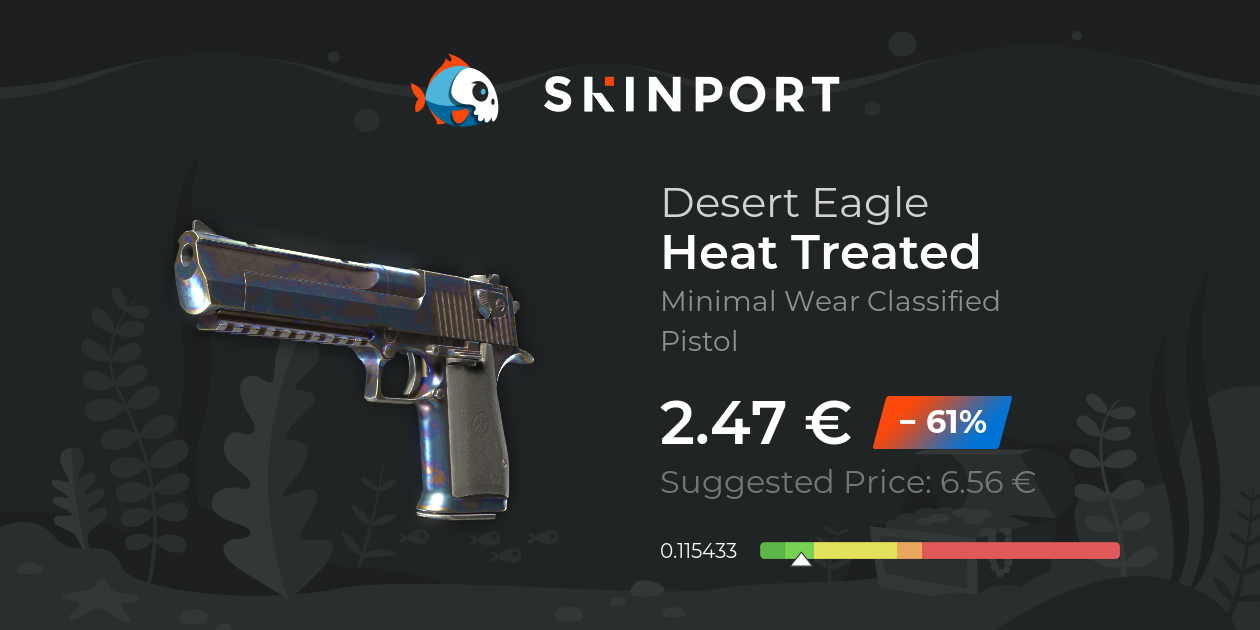Desert Eagle | Heat Treated (Minimal Wear) - Counter-Strike 2 - Skinport