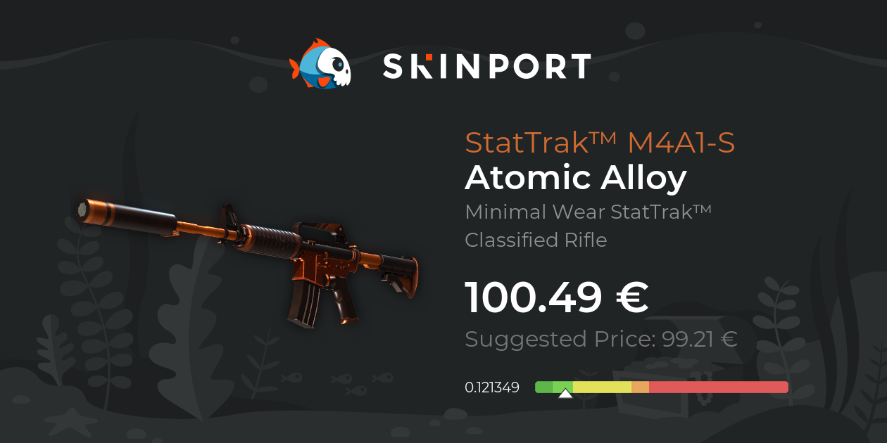StatTrak™ M4A1-S | Atomic Alloy (Minimal Wear) - Counter-Strike 2 ...
