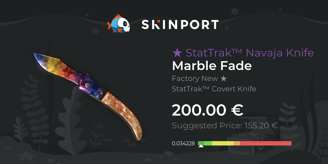 StatTrak™ Navaja Knife | Marble Fade (Factory New) - Counter-Strike 2 ...