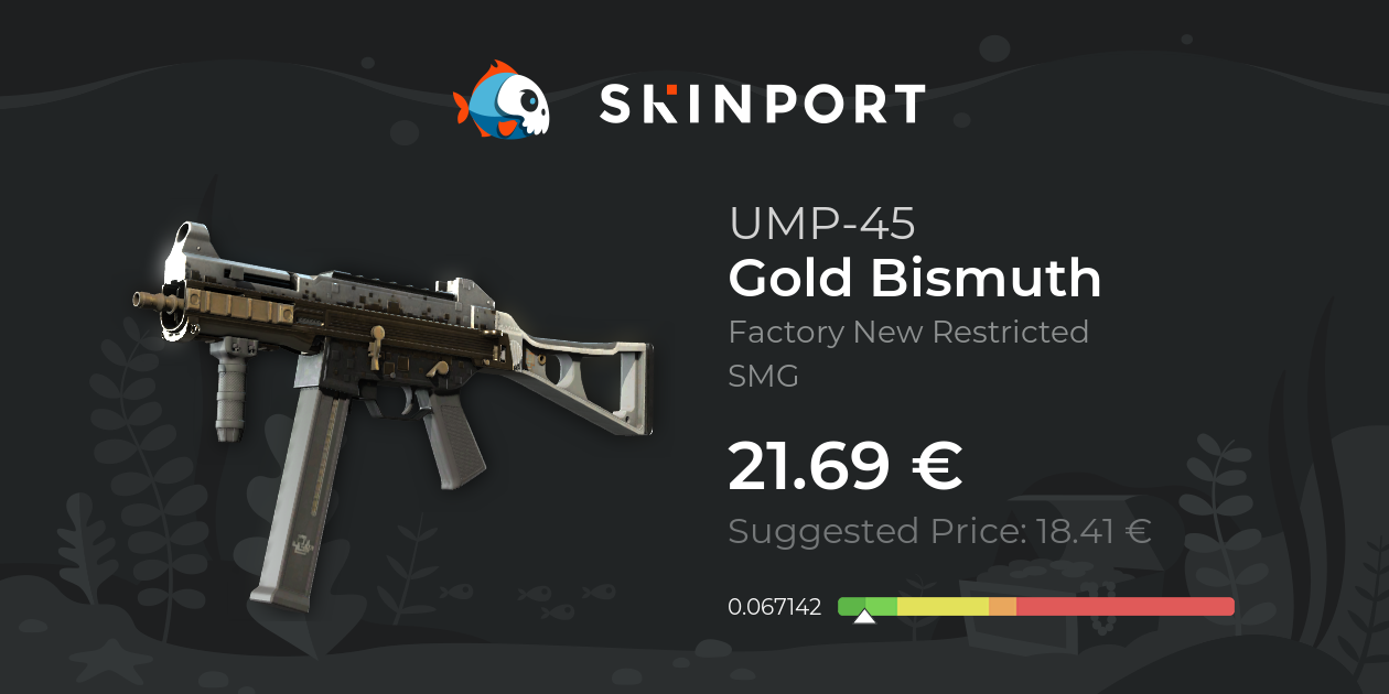 UMP-45 | Gold Bismuth (Factory New) - Counter-Strike 2 - Skinport