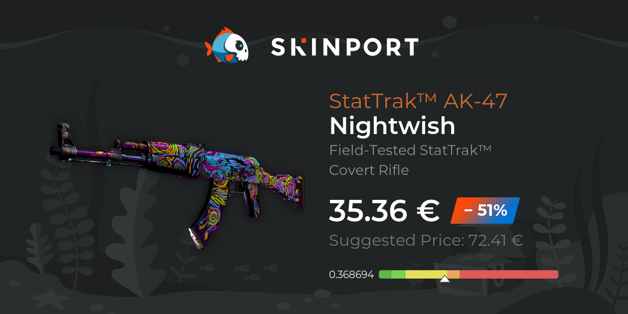 StatTrak™ AK-47 | Nightwish (Field-Tested) - Counter-Strike 2 - Skinport