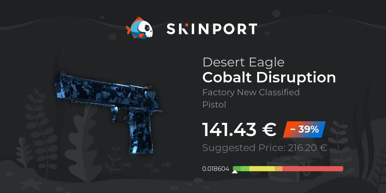 Desert Eagle | Cobalt Disruption (Factory New) - Counter-Strike 2 ...