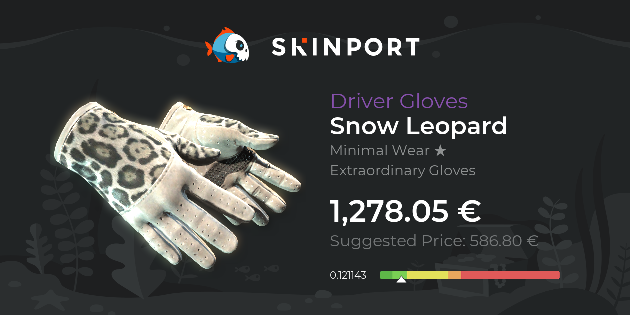 Driver Gloves | Snow Leopard (Minimal Wear) - Counter-Strike 2 - Skinport