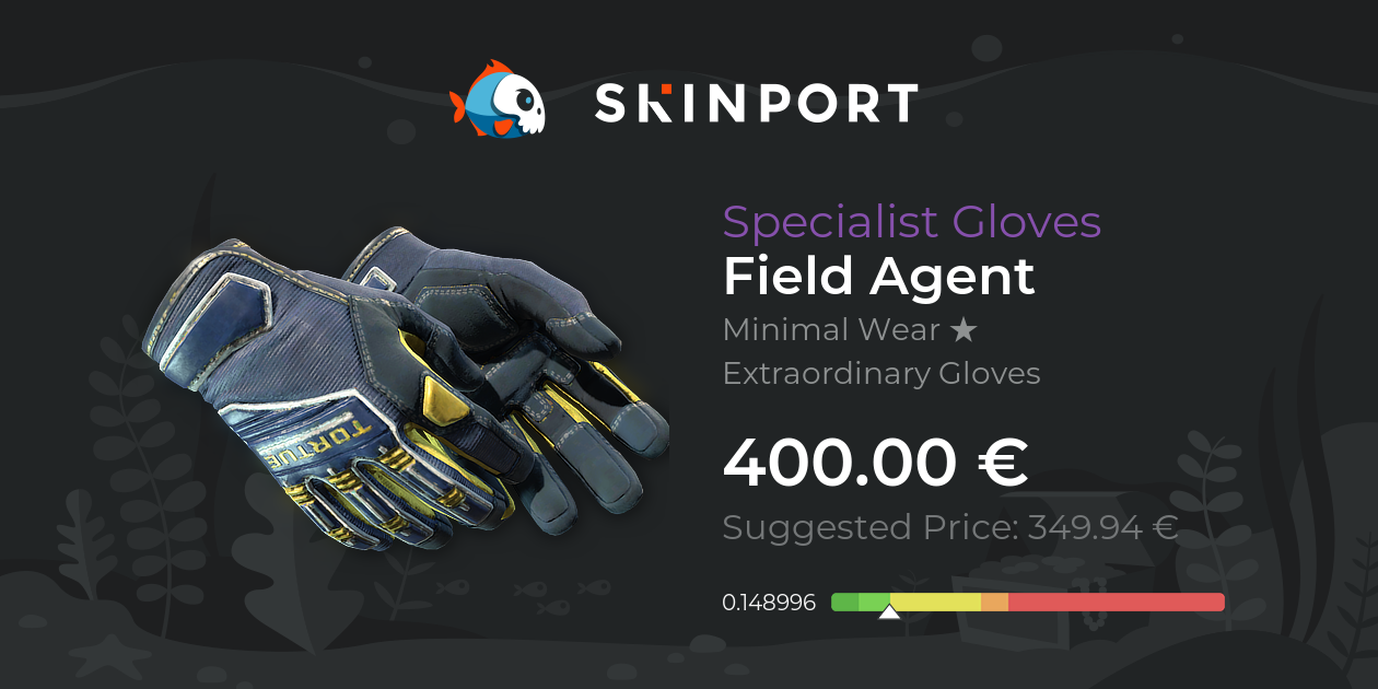 Specialist Gloves | Field Agent (Minimal Wear) - Counter-Strike 2 ...