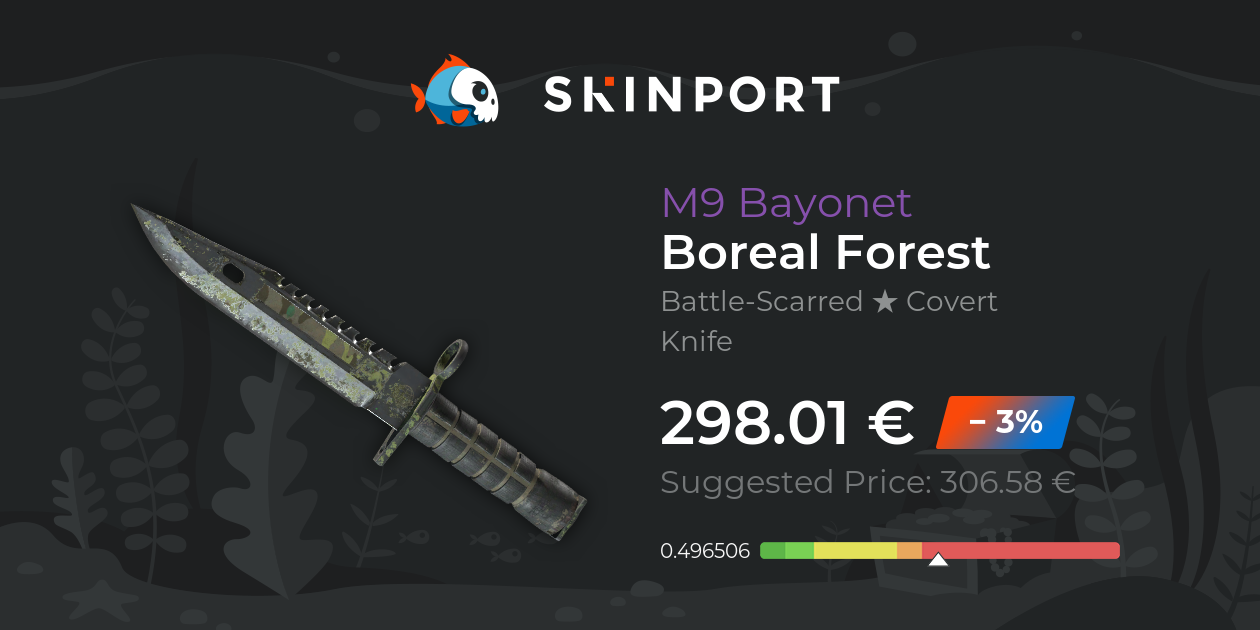 M9 Bayonet | Boreal Forest (Battle-Scarred) - Counter-Strike 2 - Skinport
