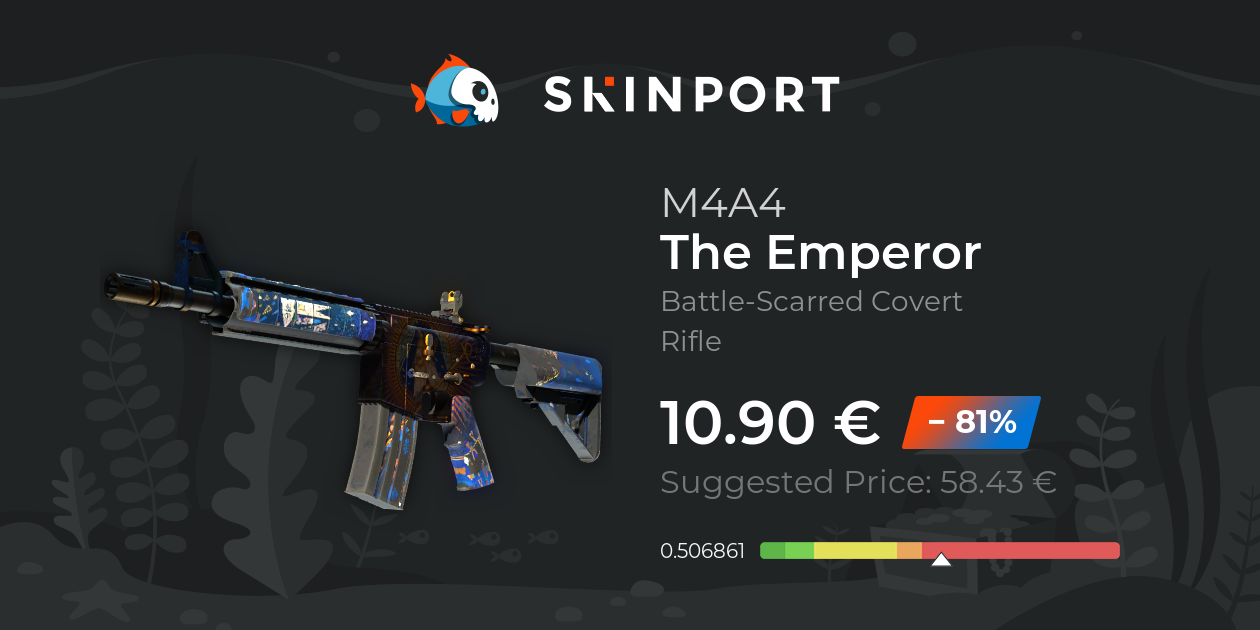 M4A4 | The Emperor (Battle-Scarred) - Counter-Strike 2 - Skinport