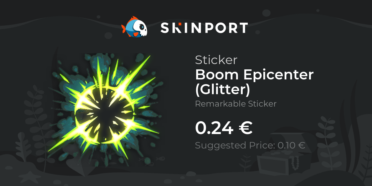 Sticker | Boom Epicenter (Glitter) - Counter-Strike 2 - Skinport