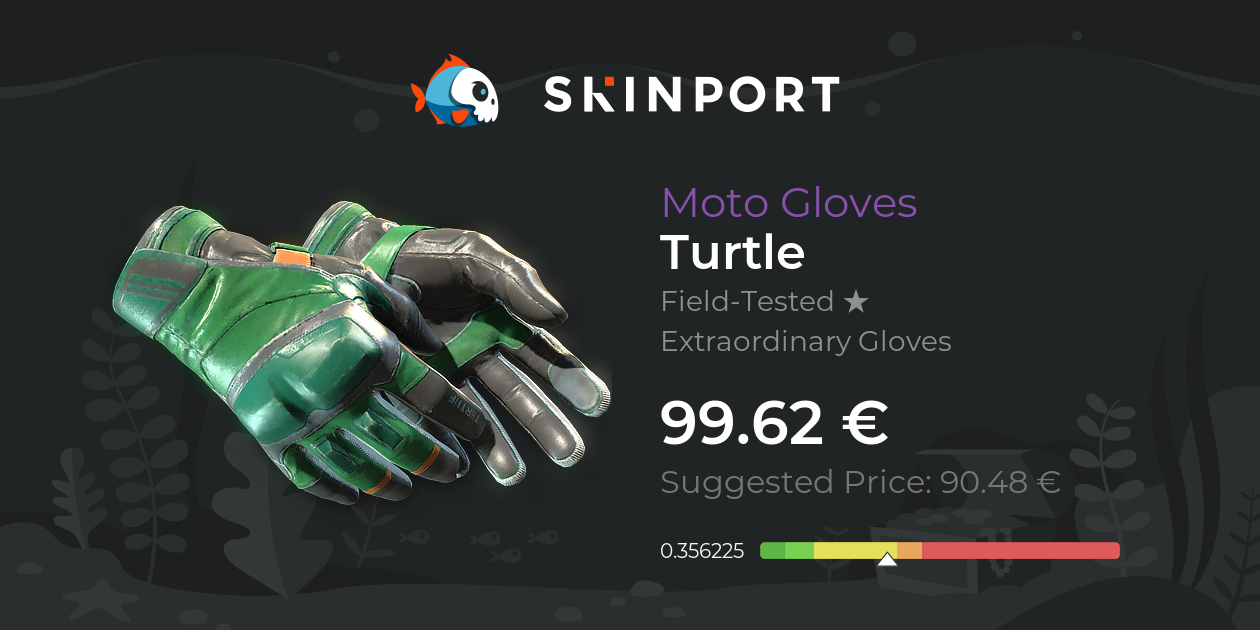 Moto Gloves | Turtle (Field-Tested) - Counter-Strike 2 - Skinport
