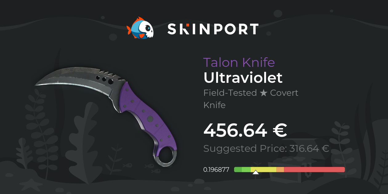 Talon Knife | Ultraviolet (Field-Tested) - Counter-Strike 2 - Skinport