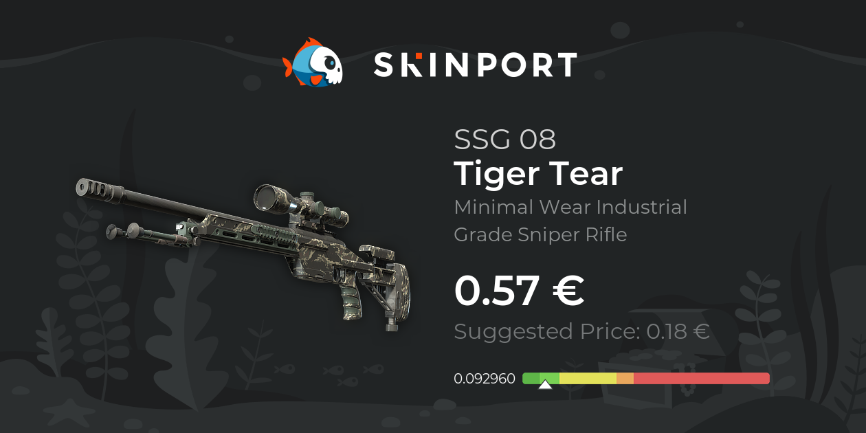 SSG 08 | Tiger Tear (Minimal Wear) - Counter-Strike 2 - Skinport