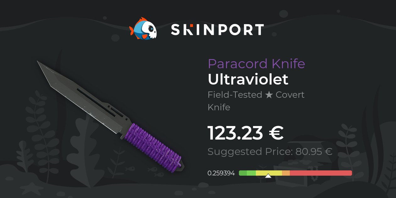 Paracord Knife | Ultraviolet (Field-Tested) - Counter-Strike 2 - Skinport