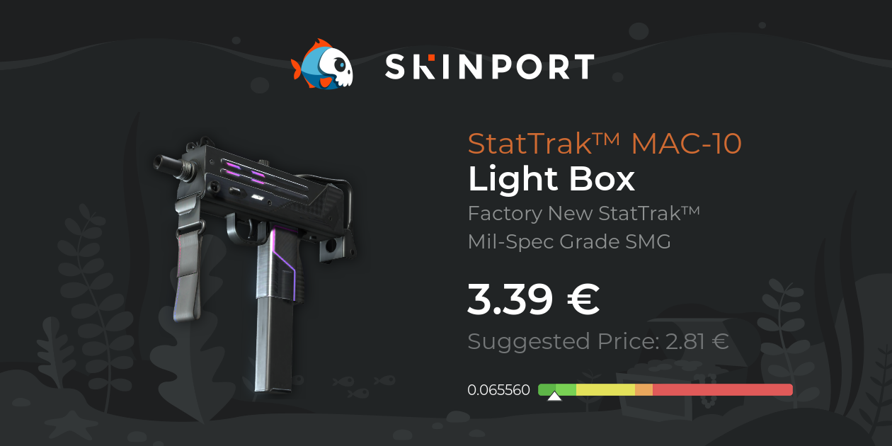 StatTrak™ MAC-10 | Light Box (Factory New) - Counter-Strike 2 - Skinport