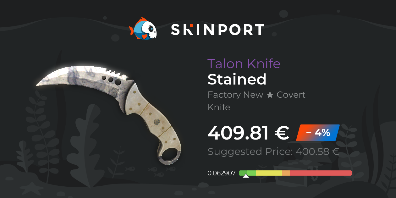 Talon Knife | Stained (Factory New) - Counter-Strike 2 - Skinport