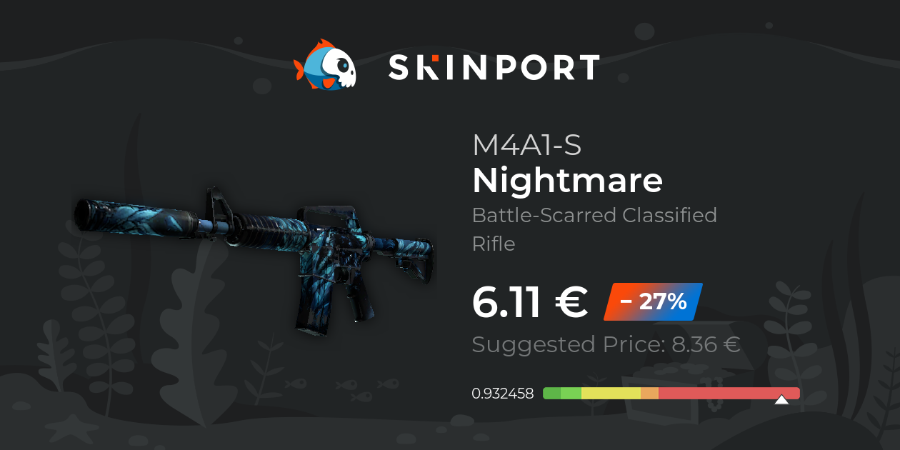 M4A1-S | Nightmare (Battle-Scarred) - Counter-Strike 2 - Skinport