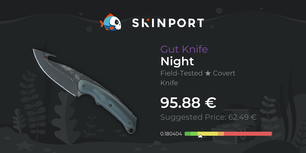 Gut Knife | Night (Field-Tested) - Counter-Strike 2 - Skinport