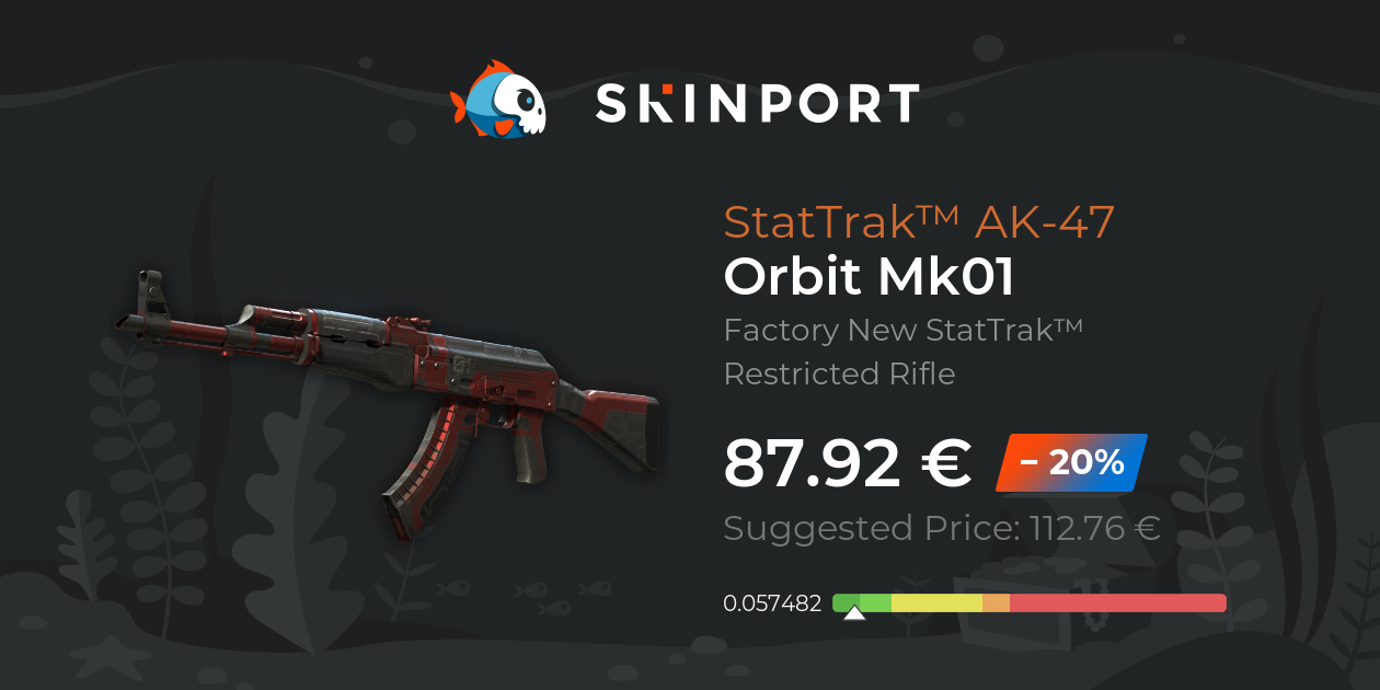 StatTrak™ AK-47 | Orbit Mk01 (Factory New) - Counter-Strike 2 - Skinport