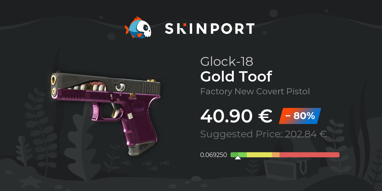 Glock-18 | Gold Toof (Factory New) - Counter-Strike 2 - Skinport