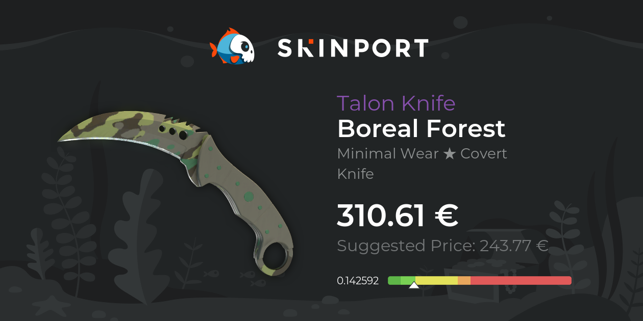 Talon Knife | Boreal Forest (Minimal Wear) - Counter-Strike 2 - Skinport