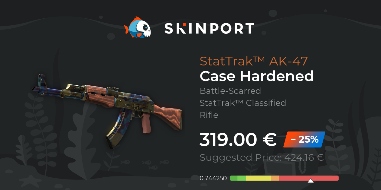 StatTrak™ AK-47 | Case Hardened (Battle-Scarred) - Counter-Strike 2 - Skinport