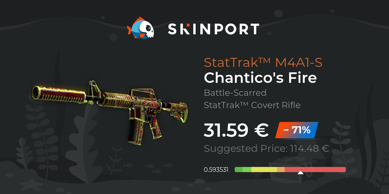 StatTrak™ M4A1-S | Chantico's Fire (Battle-Scarred) - Counter-Strike 2 ...