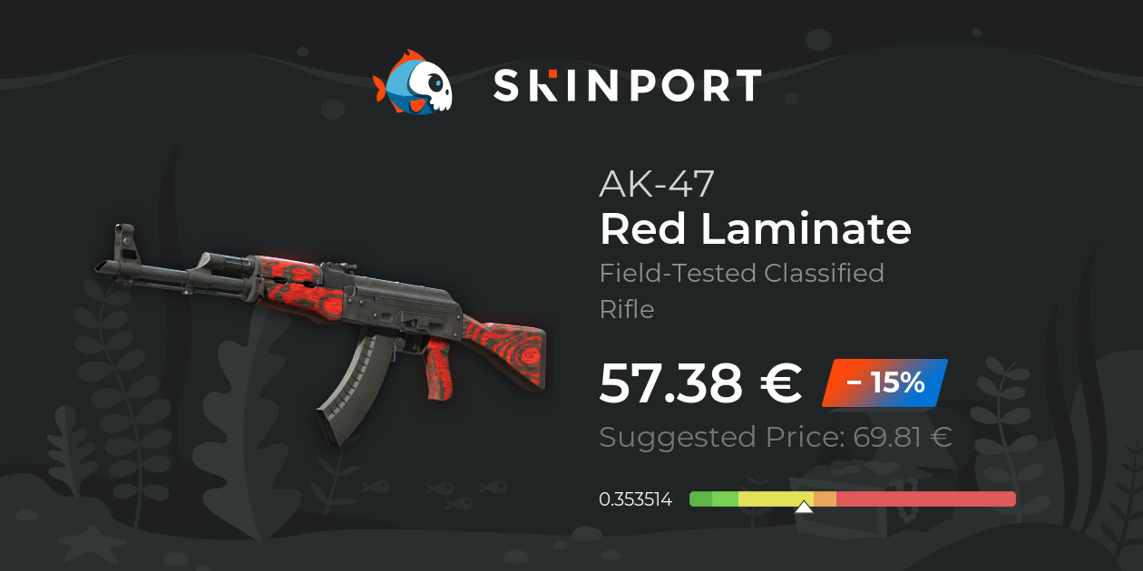 AK-47 | Red Laminate (Field-Tested) - Counter-Strike 2 - Skinport